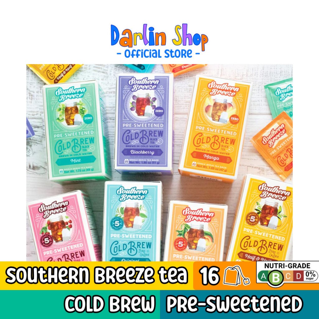 Southern Breeze, Pre-Sweetened Cold Brew Tea, Peach, 20 Tea Bag ...