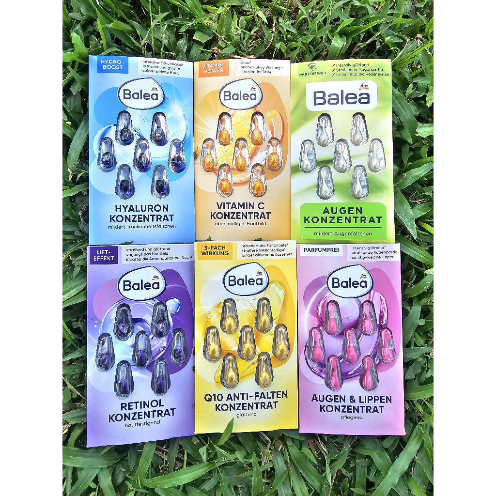 Balea Essence Capsules Serum Concentrates for Face and Eye Vitamin C ...