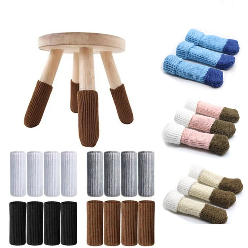 SG STOCK!!! Furniture Legs Sock Thick Chair Table Foot Cover Knitted ...