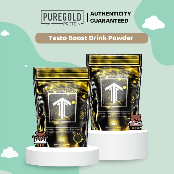 Pure Gold Protein Testo Boost Drink Powder 350G | Sour Cherry | Mango ...