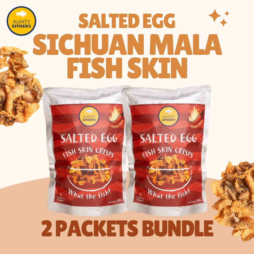 [Bundle of 2] Ready Stock - Aunty Esther Salted Egg Sichuan Mala Fish ...