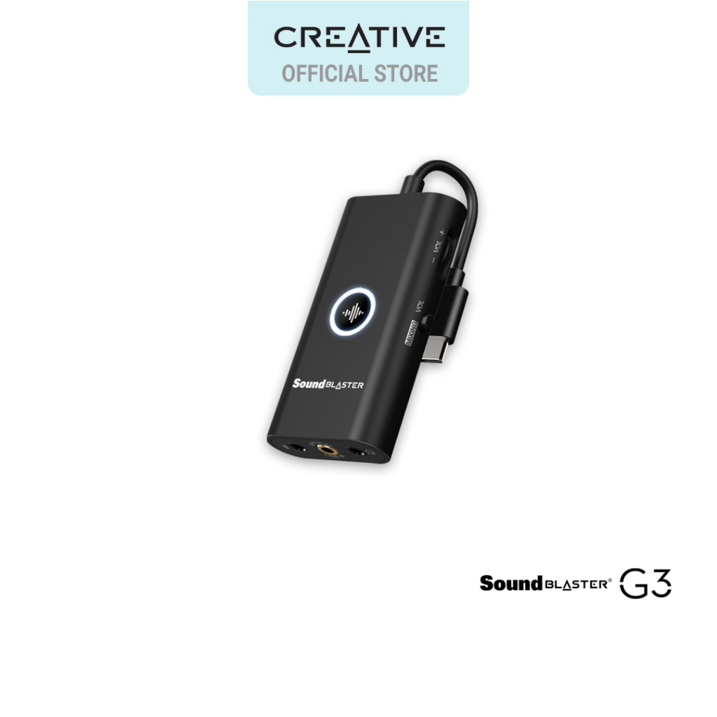 Creative Sound Blaster G3 USB-C DAC Amplifier for PS4 Gaming Consoles ...