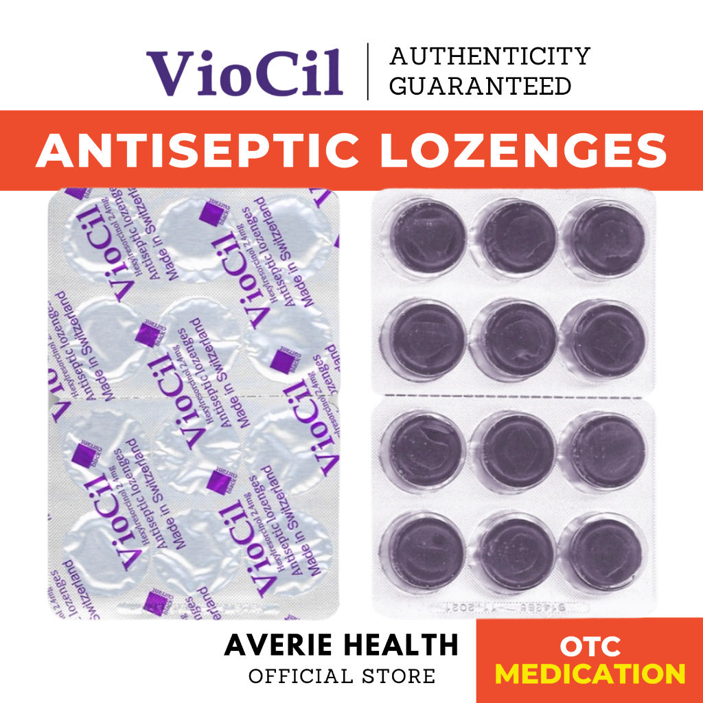 Viocil Antiseptic Lozenges 24s | Soothe Sore Throat, Cough Relief | Mac ...