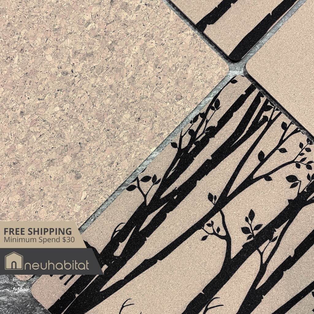 Cork Placemat Dining Runner Plate Bowl Utensil Mat Wood Heat Insulator ...