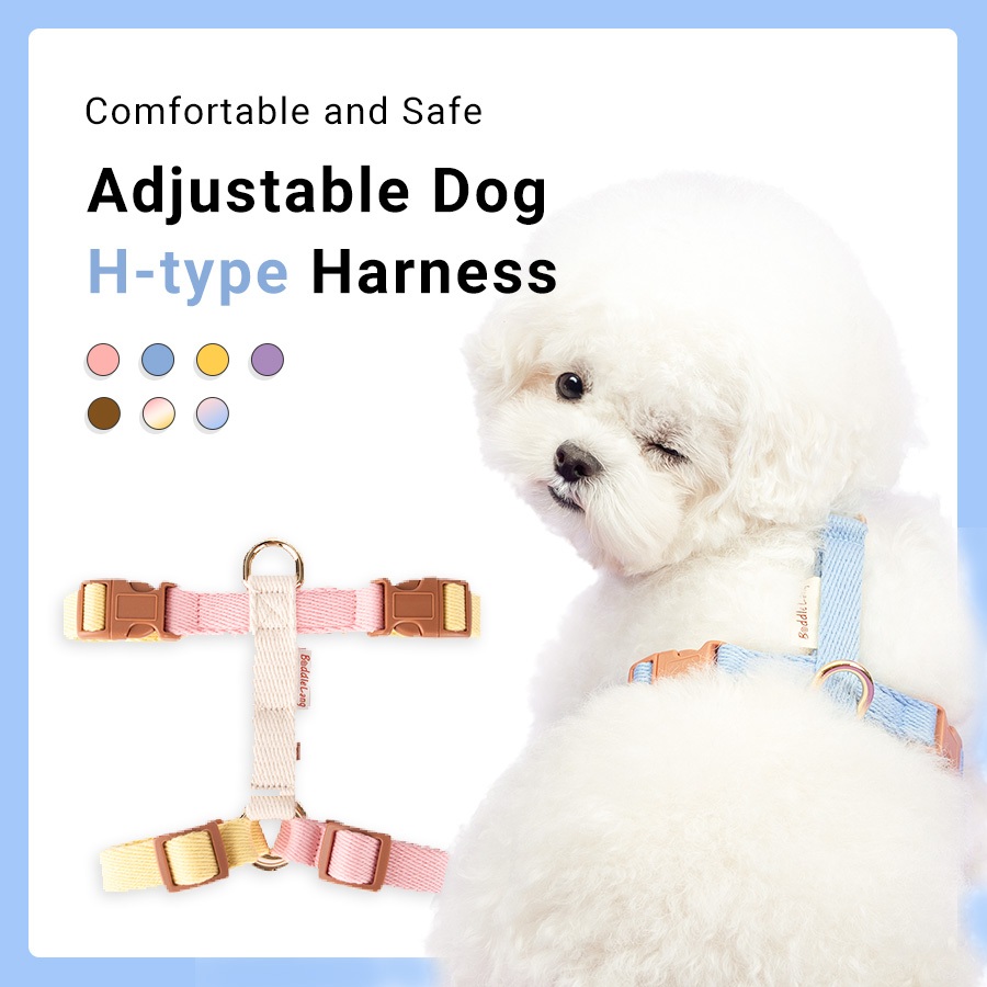 Boddlelang Adjustable Dog H Harness for Small to Medium Dogs Escape ...