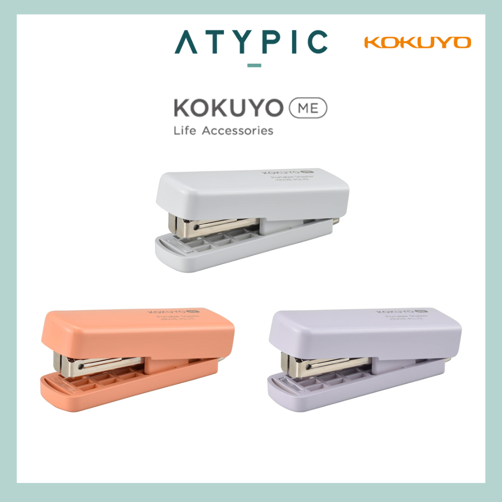 Kokuyo Me Series Foldable/ Portable Stapler (Grayish Ice/ Misty Lilac ...