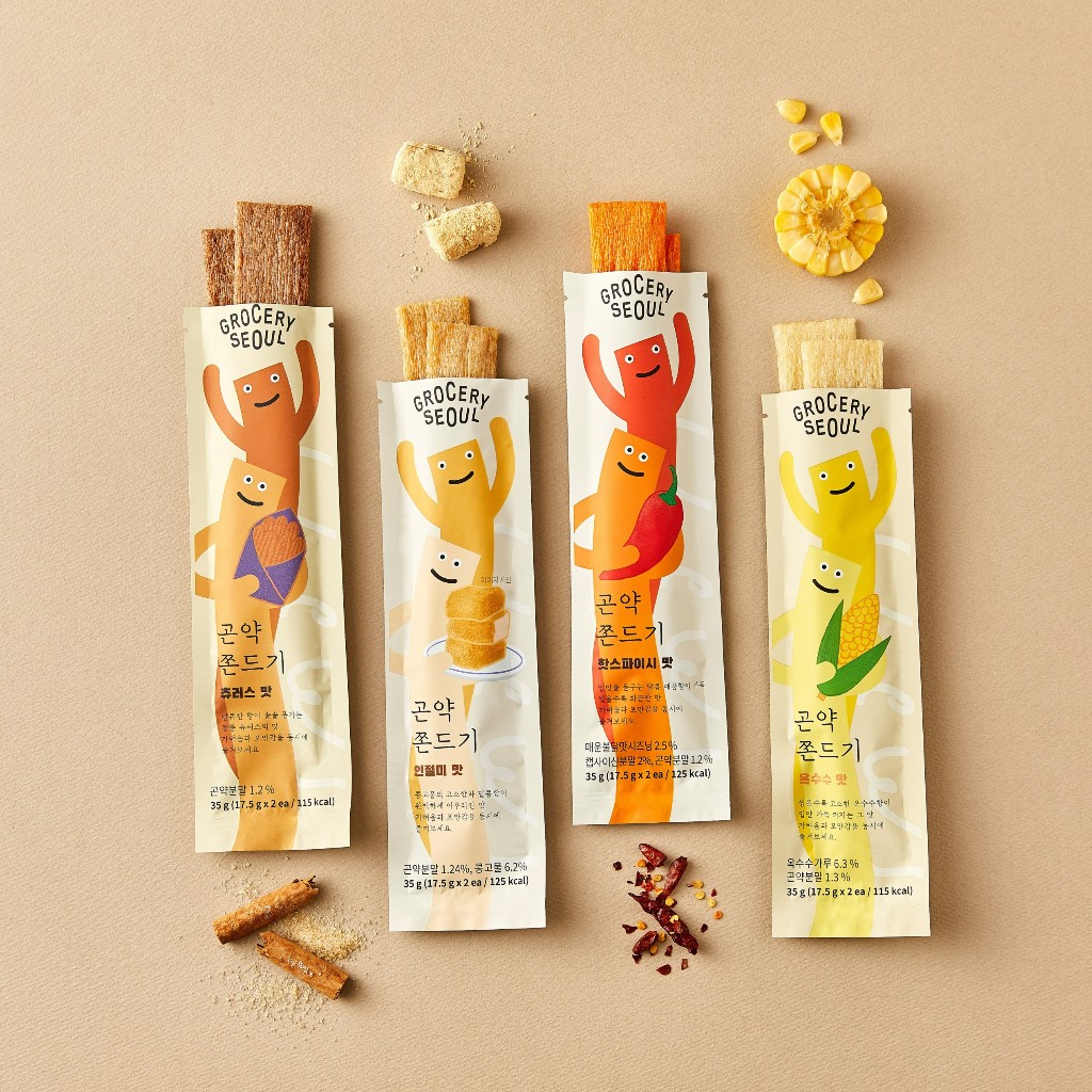 [Grocery Seoul] Konjac Jjondeugi Diet Low Calorie Snack / Corn, Churro ...