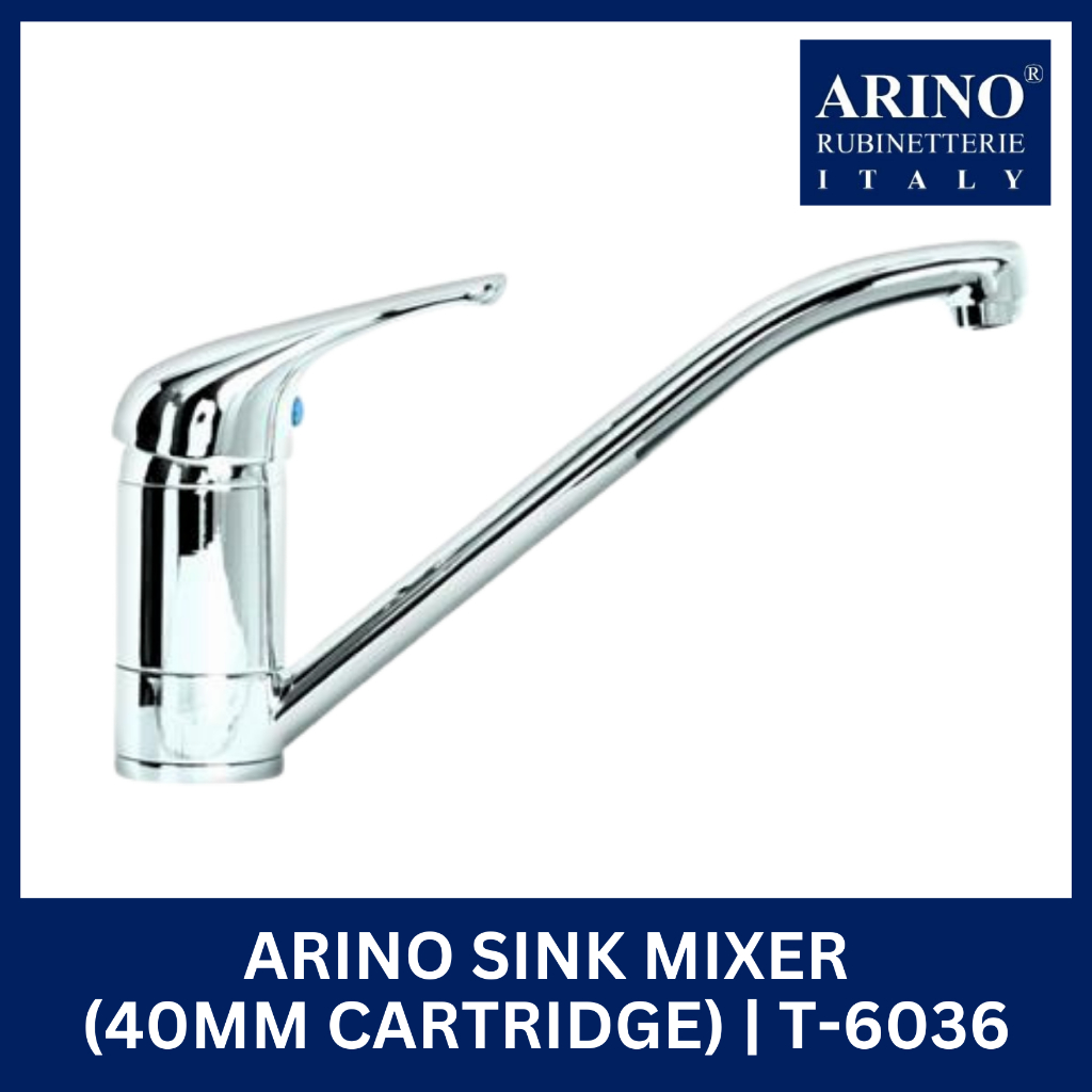 ARINO Sink Mixer with Swivel Spout (40mm cartridge) and Lever Handle T ...