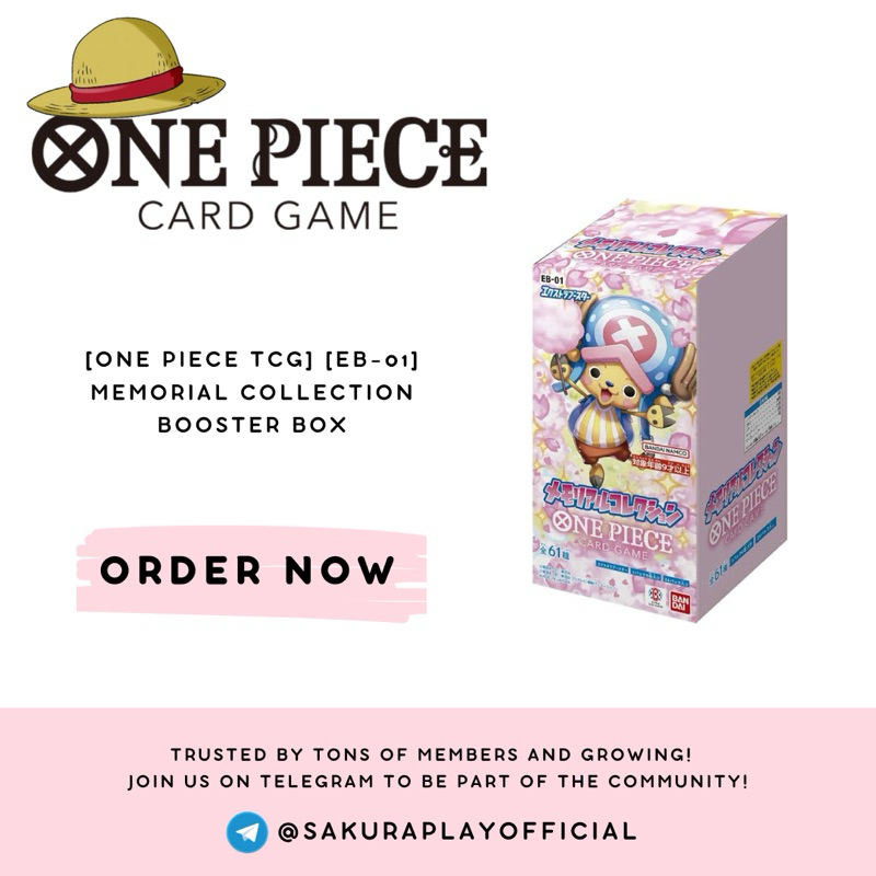 [One Piece TCG] [EB-01] Memorial Collection Booster Box | Shopee Singapore