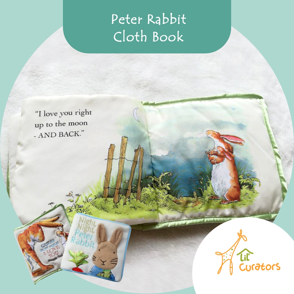 (Lil' Curators) Peter Rabbit Cloth Book - Washable, Interactive, Rustle ...