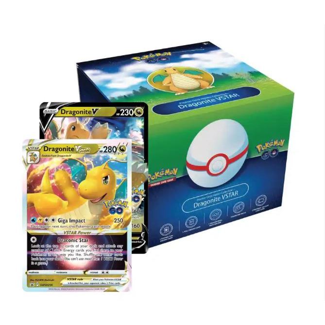 [SG FREE SHIPPING] Pokemon GO Trading Card Game Dragonite V Star ...