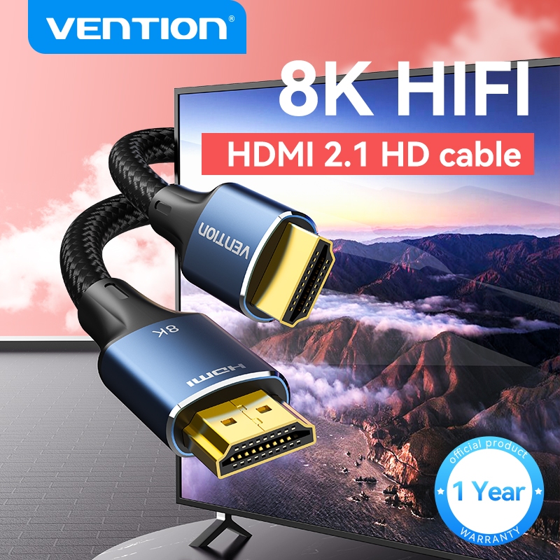 Vention HDMI Cable 2.1 8K/60Hz 4K/120Hz High Speed 48Gbps HDMI Dolby ...
