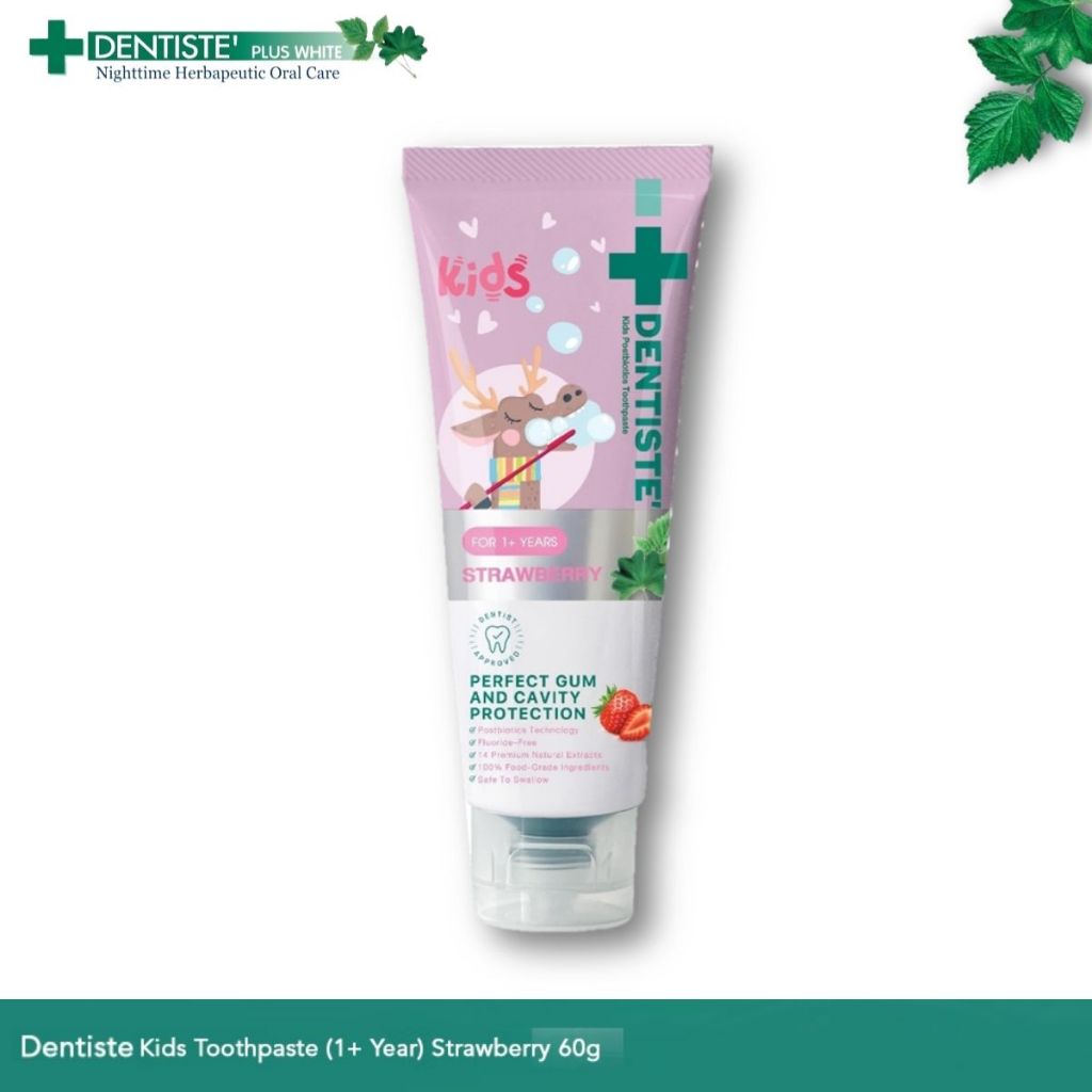 Dentiste Kids Toothpaste (1+ Year) Strawberry Flavor 60g | Shopee Singapore