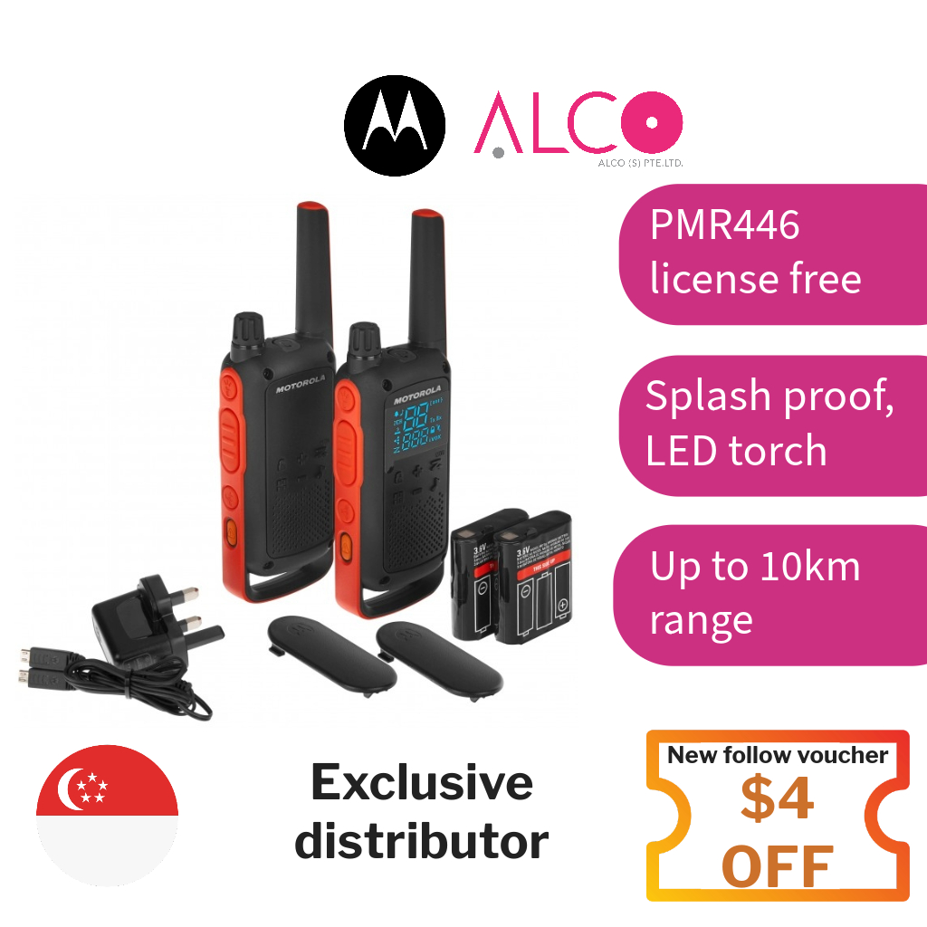Motorola TALKABOUT T82 Walkie-talkies, 1 Year Warranty | Shopee Singapore