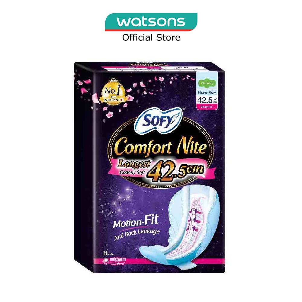SOFY Comfort Nite Longest Cottony Soft Motion Fit Anti-Back Leakage ...