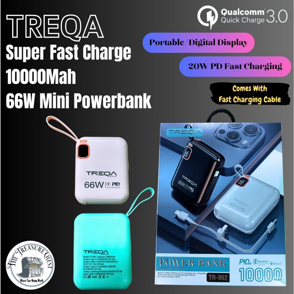 [🇸🇬LOCAL SG] TREQA 66W 10000Mah Super Fast Charge Quick Charge ...
