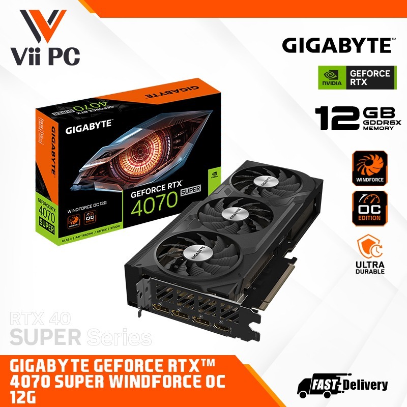 GIGABYTE GeForce RTX™ 4070 SUPER WINDFORCE OC / RTX4070 SUPER / RTX ...