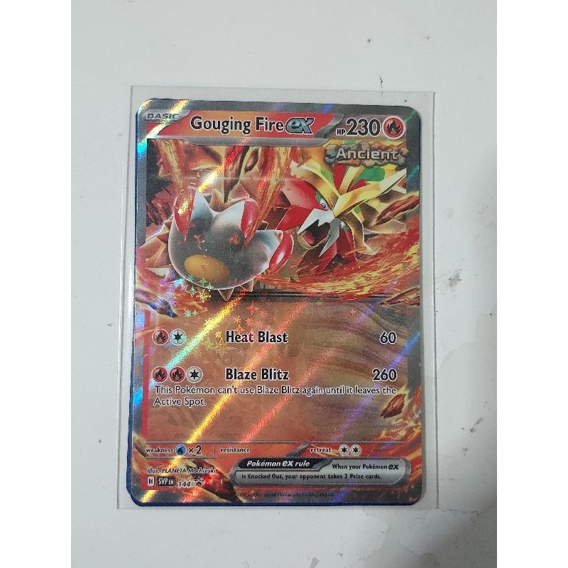 Pokemon svp144 gouging fire ex promo card | Shopee Singapore