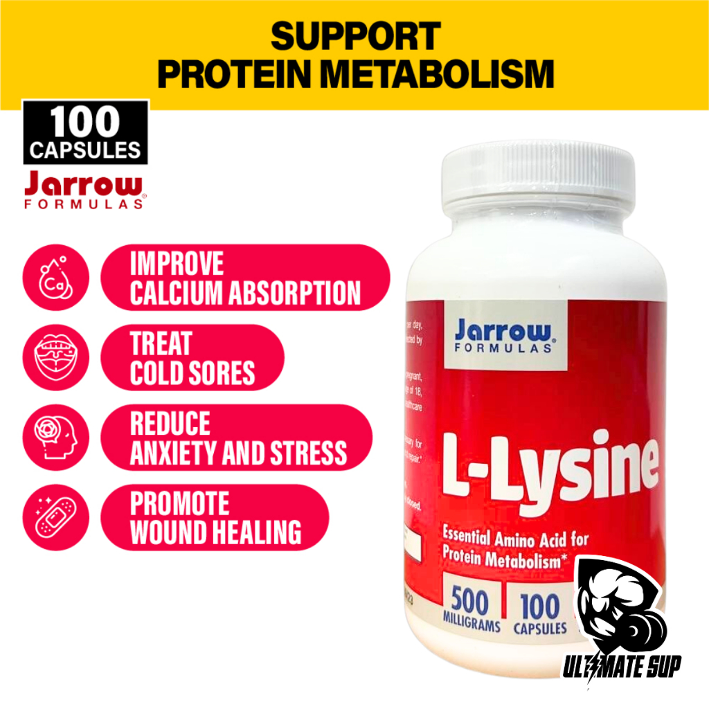 Jarrow Formulas, L-Lysine, Skin Supplement, Amino Acid, Immunity ...