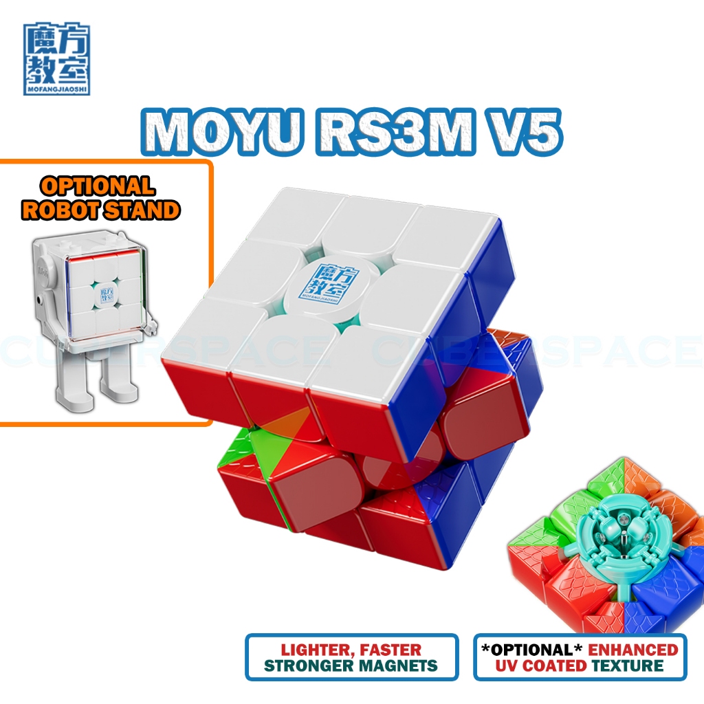 MoYu RS3M V5 3x3 Magnetic UV Speedcube | Shopee Singapore