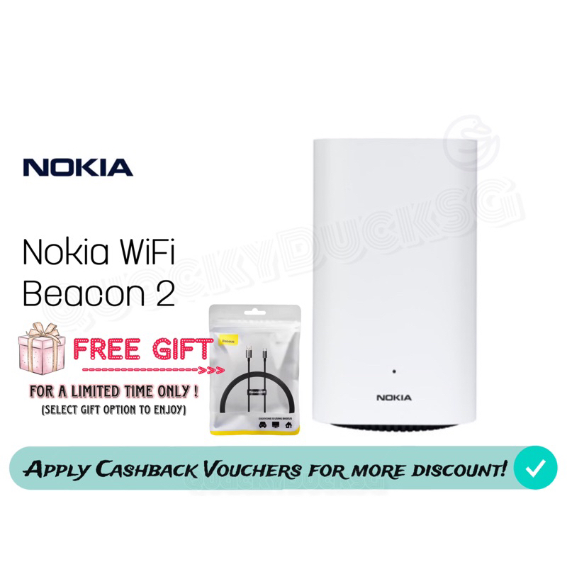 🔥READY STOCK🔥Nokia WiFi Beacon 2 - WiFi 6 Mesh Home Network Router ...