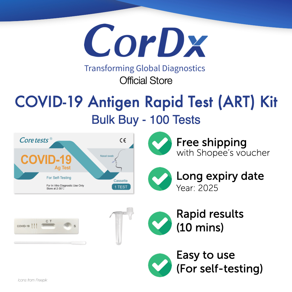 Coretests COVID-19 ART Kit For Self-Testing | Shopee Singapore
