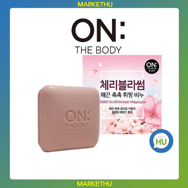On the Body Cherry Blossom Moist Whipping Bar Soap 90g/Korean Face Wash ...