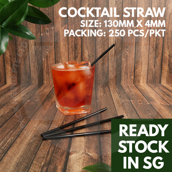 13cm Cocktail Straw (250pcs) / Short Straw / Mixed Drink Stirrer / Sip ...