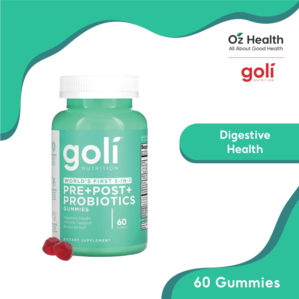 Goli Pre+Post+Probiotics Gummies 60s | Digestive Health | Immune ...