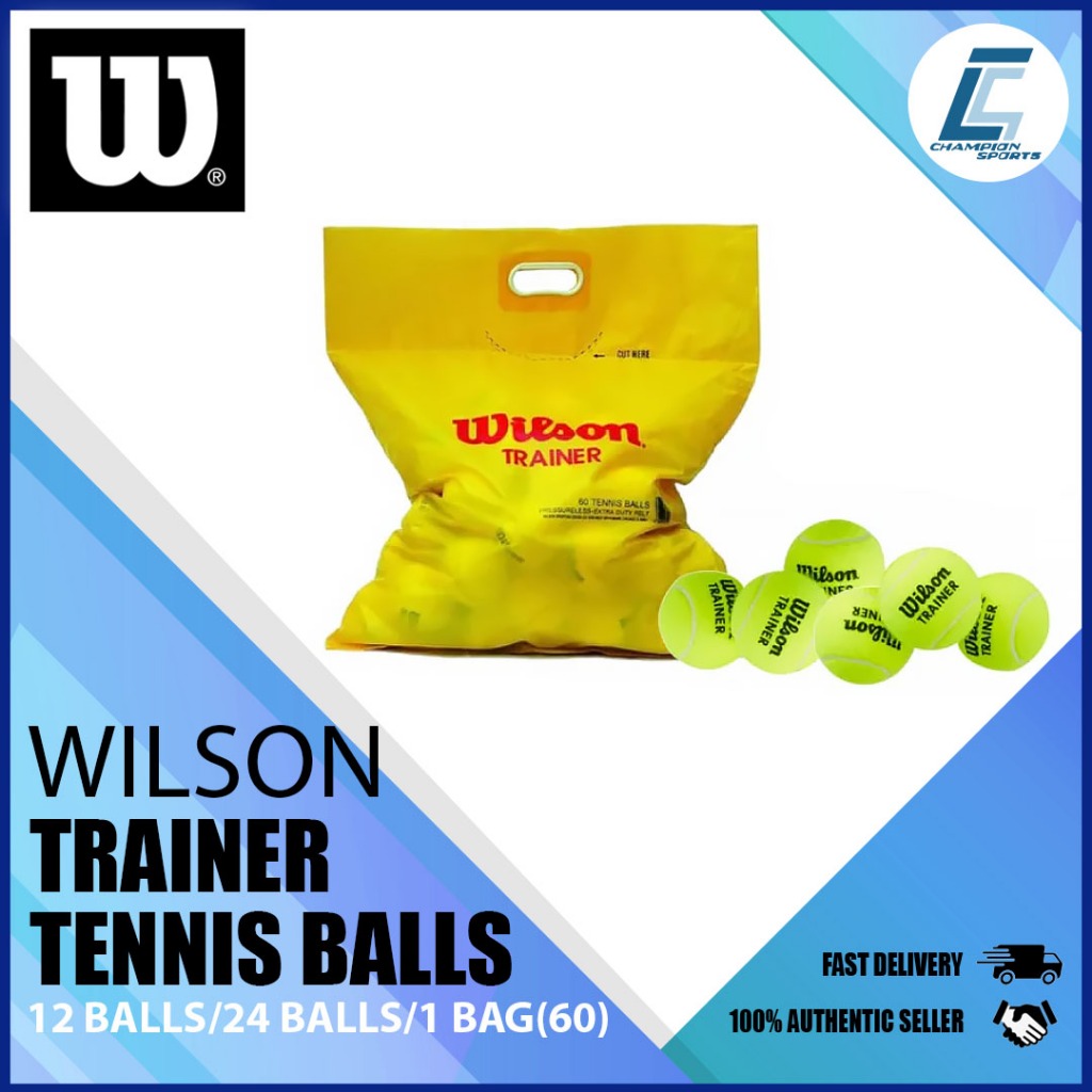 Wilson Trainer Tennis Balls (T1322) (P PP/11/RO) | Shopee Singapore