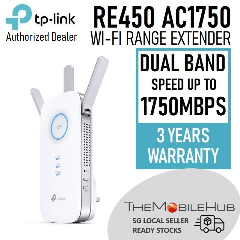 TP-Link RE450 AC1750 WI-FI Range Extender Wireless Dual Band WIFI ...