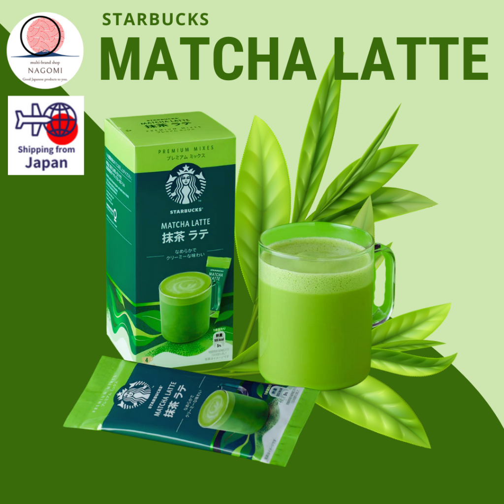 [Direct from Japan] Starbucks Premium Mix Matcha Latte Stick Coffee 4P ...