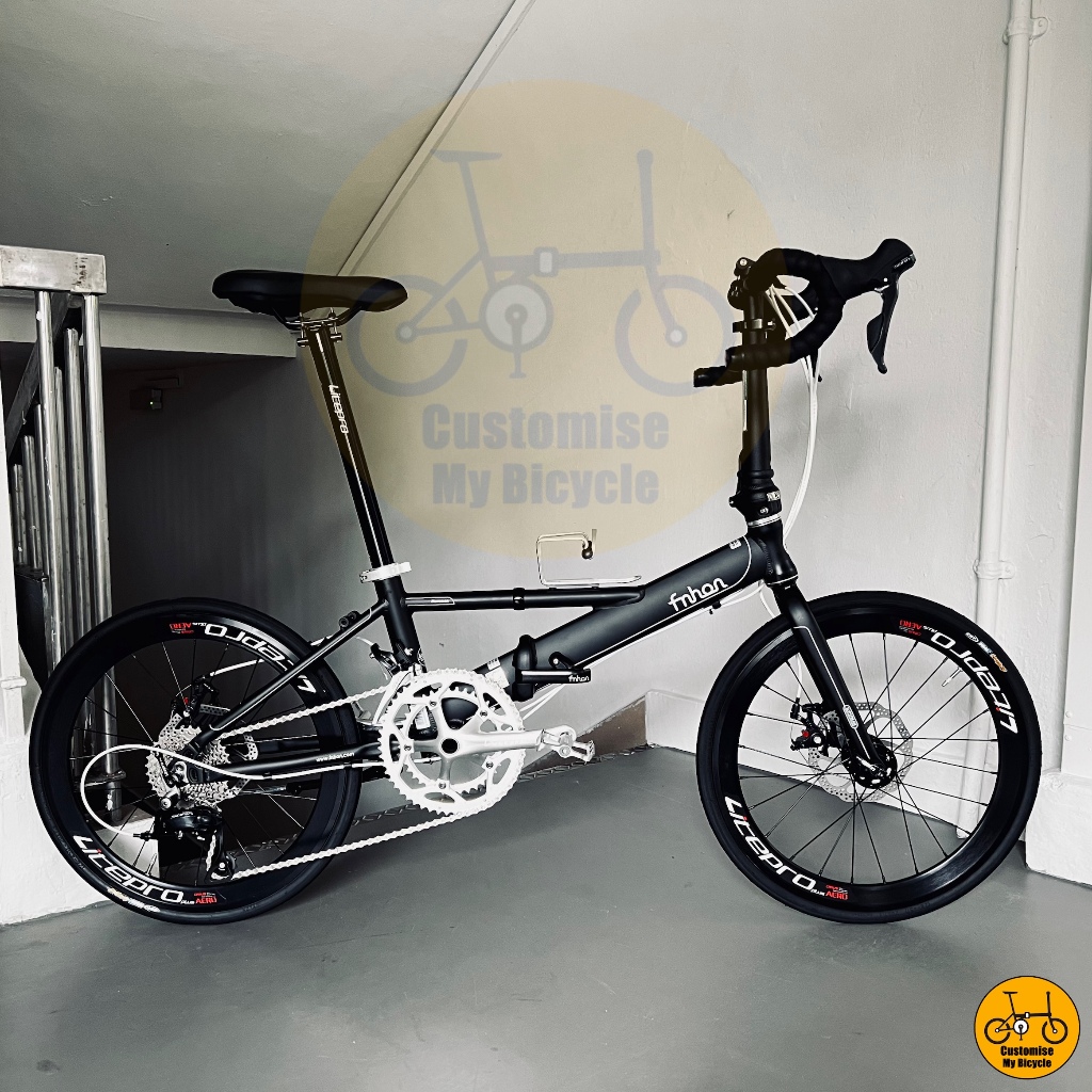 Fnhon Monsoon 22” • 18 Gear Shimano Litepro Folding Bicycle Foldie ...