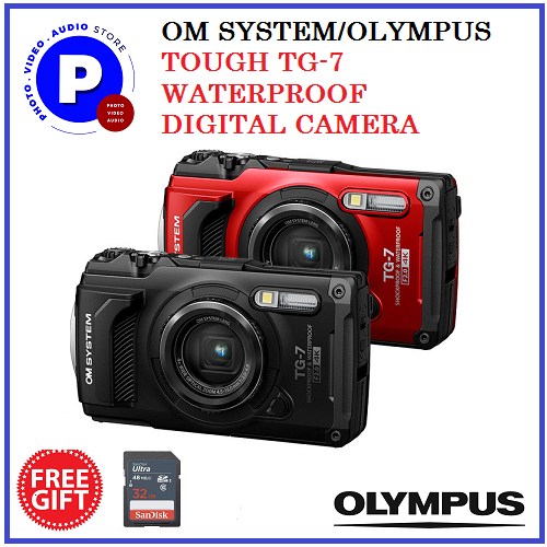 OM SYSTEM/OLYMPUS TOUGH TG-7 WATERPROOF DIGITAL CAMERA (FREE 32GB SD CARD) | Shopee Singapore