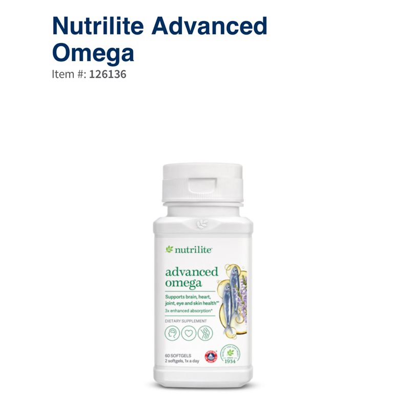 Nutrilite Advanced Omega 60 Softgels （Upgraded version） | Shopee Singapore