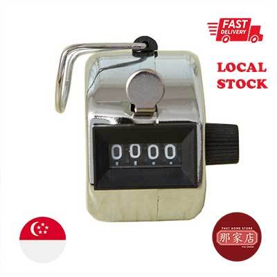 Mini Hand Tally Counter 4 Digit Number Manual Counting Finger Clicker ...