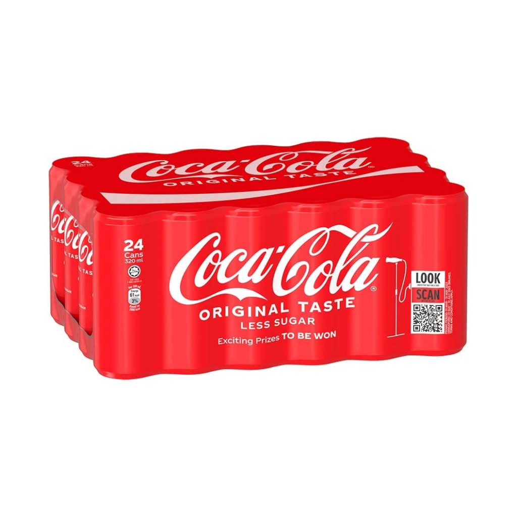 [TRIPLE BUNDLE] COKE Original Taste 320ML X 24 X 3 (CAN) | Shopee Singapore