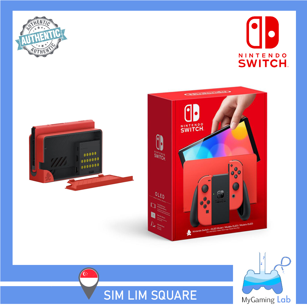 ⭐sg Local Set⭐nintendo Switch Console Oled Model Mario Red Edition Sg
