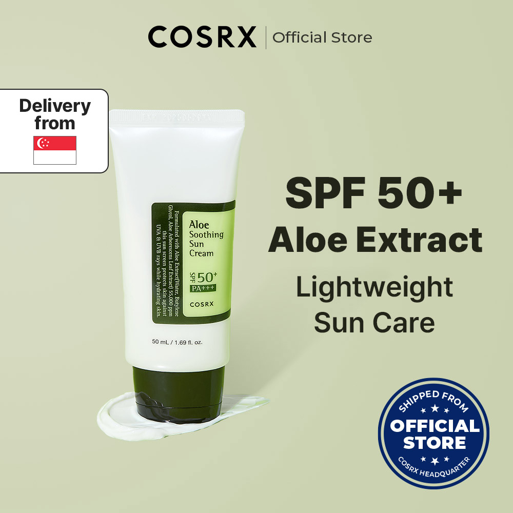 [COSRX] Aloe Soothing Sun Cream SPF 50 PA+++ 50ml, Aloe Extract 5 ...
