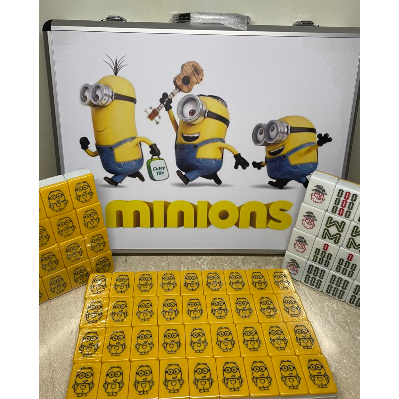 🔥Minion Mahjong SG Set Limited Edition 156Tiles (With Animals+Fei+Clown ...