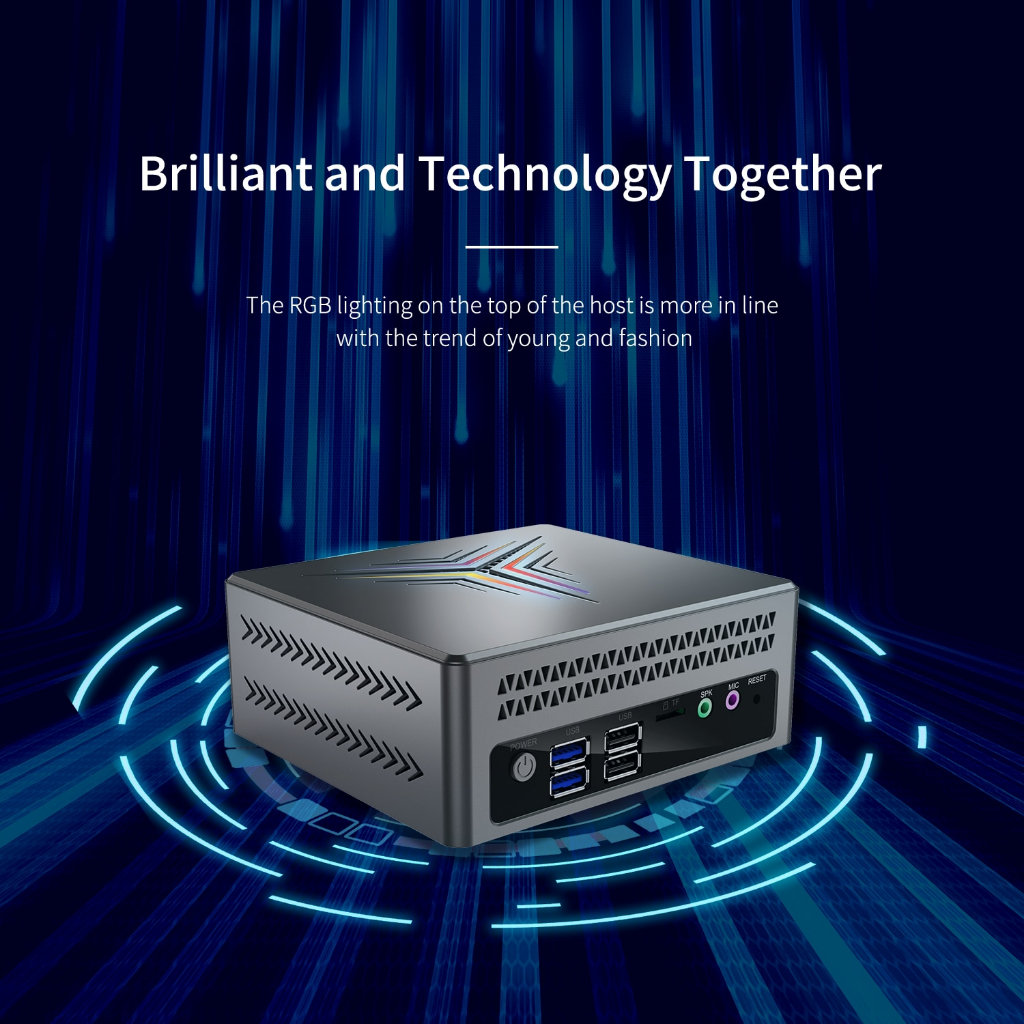 *NEW* JK01 Windows 11 Mini-PC with LED Lighting Effects | Shopee Singapore