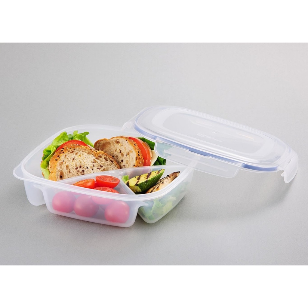 LocknLock HPL971 Special 3 Section Square Divided Storage Container ...