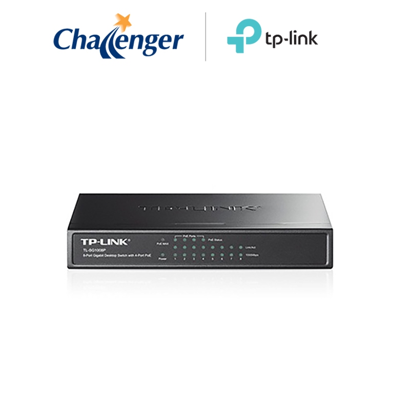 TP-LINK 8-Port Gigabit Desktop Switch with 4-Port PoE (TL-SF1008P ...