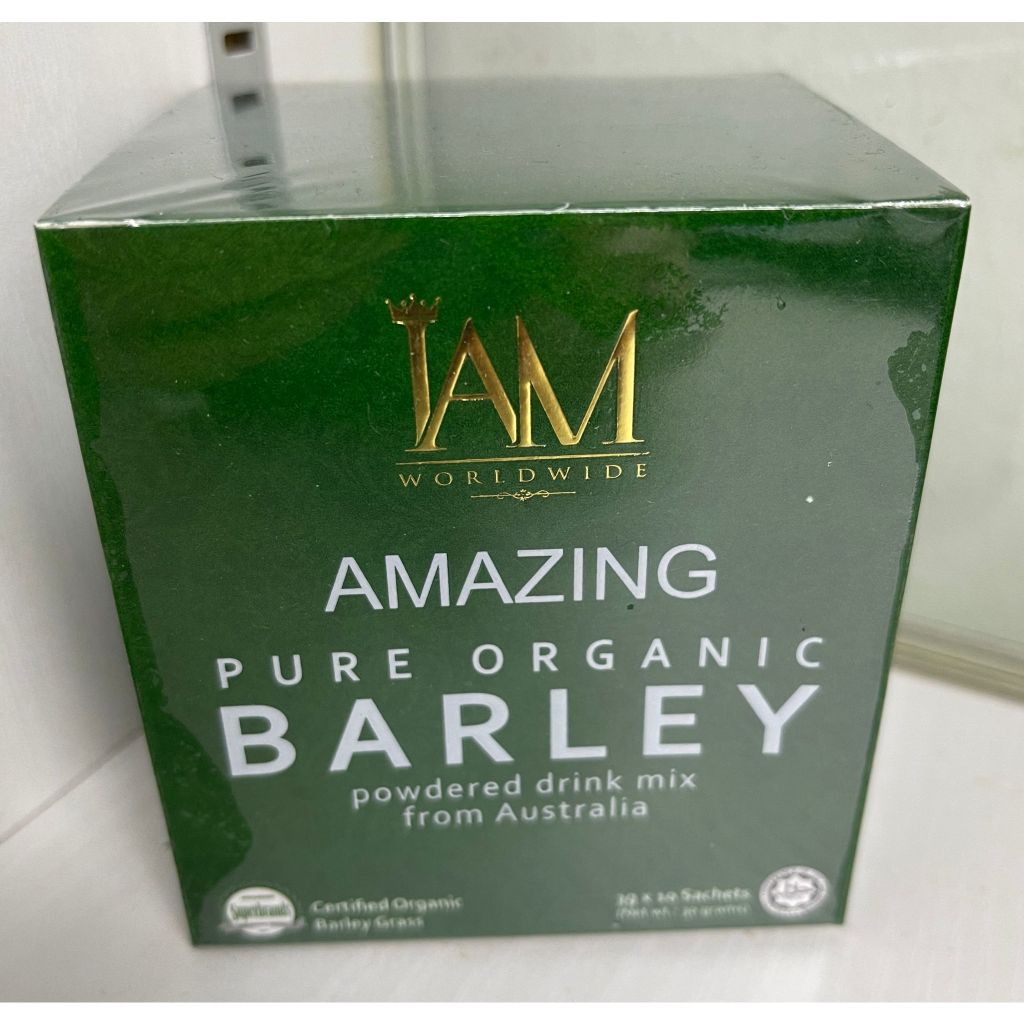 IAM Amazing Pure Organic Barley Powdered Drink (10 sachets per box) [SG ...