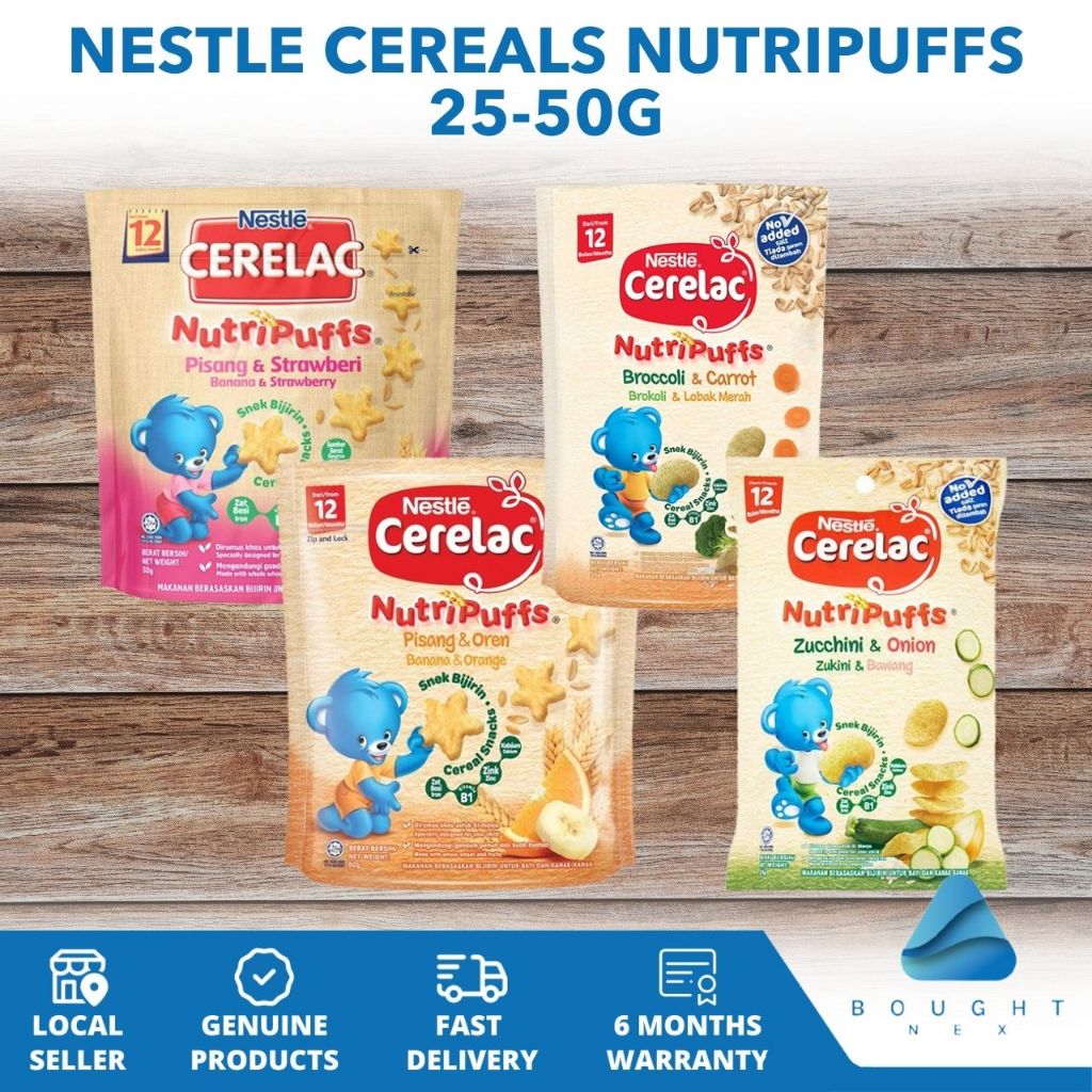 Nestle Cereals NutriPuffs 25-50g Tasty Nutritious Crunchy Snacks ...