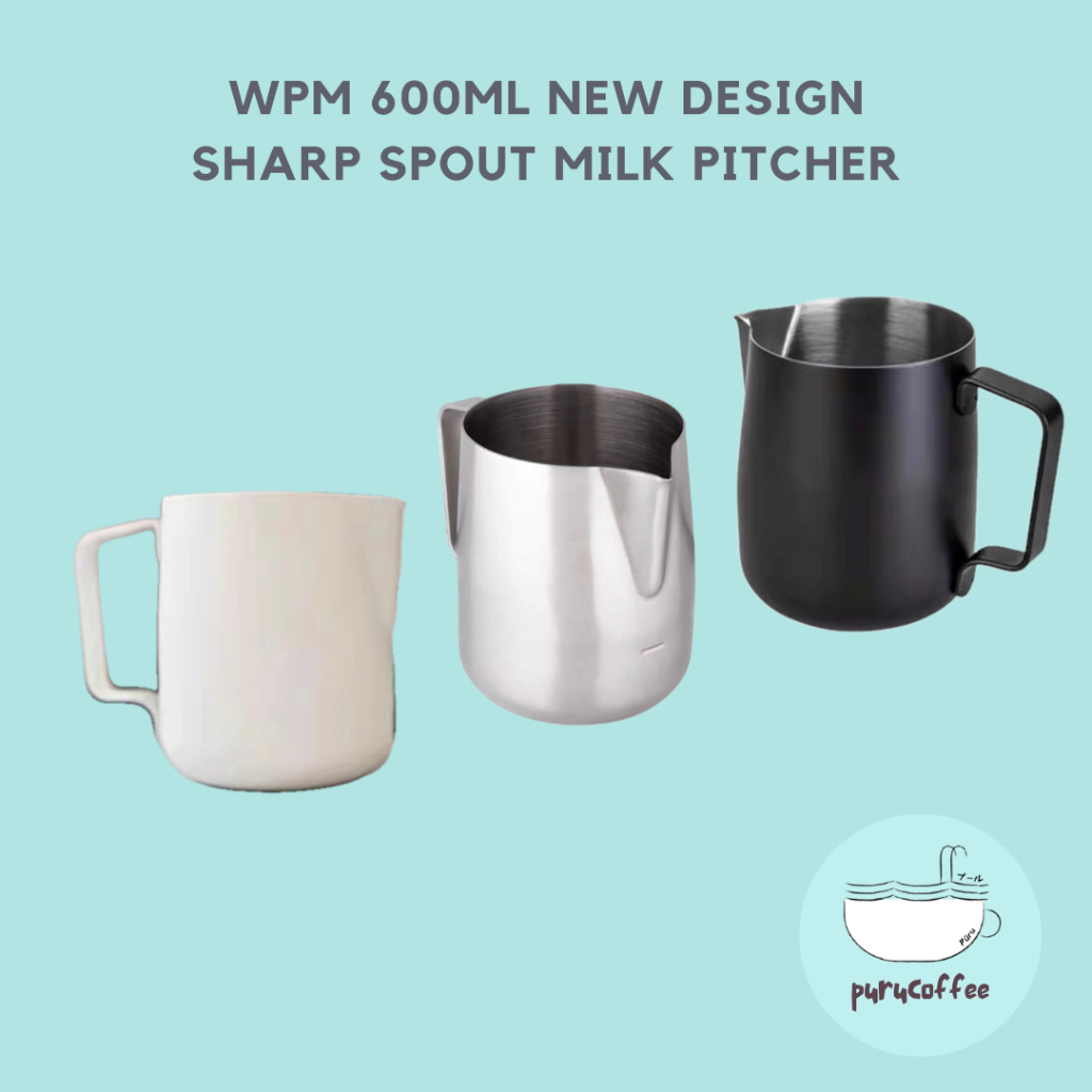 [SG - READY STOCKS] WPM New Design 600ml Sharp Spout Milk Jug | Shopee ...