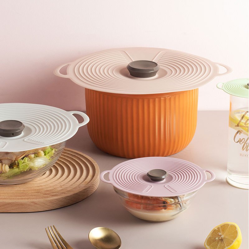 Silicone Pot Cover Silicone Fresh-Keeping Cover, Boil Over Protector ...