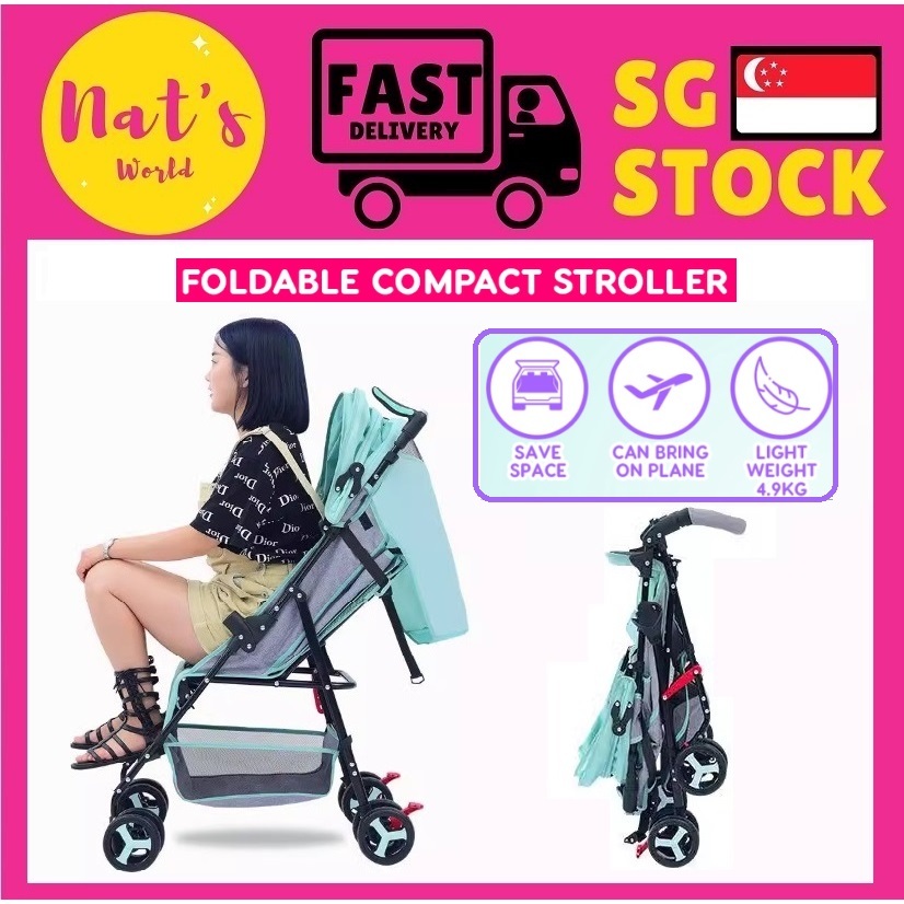 Baby Stroller Foldable Cabin Size (yuan bo bassinet) | Shopee Singapore
