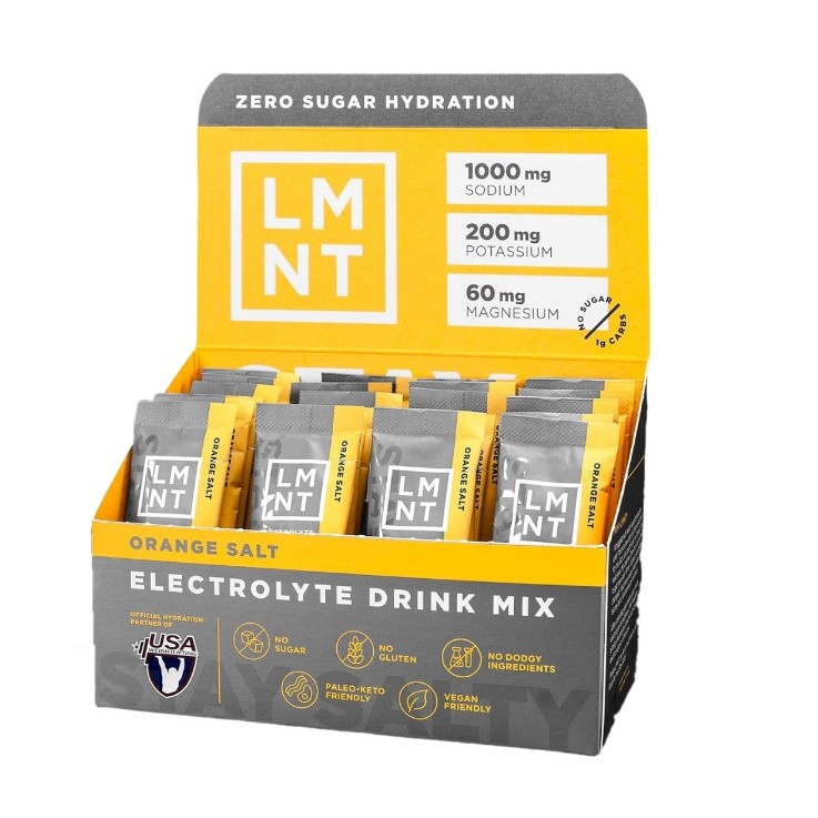 LMNT Electrolyte Drink Mix Orange Salt (30 x 5.9g) | Shopee Singapore