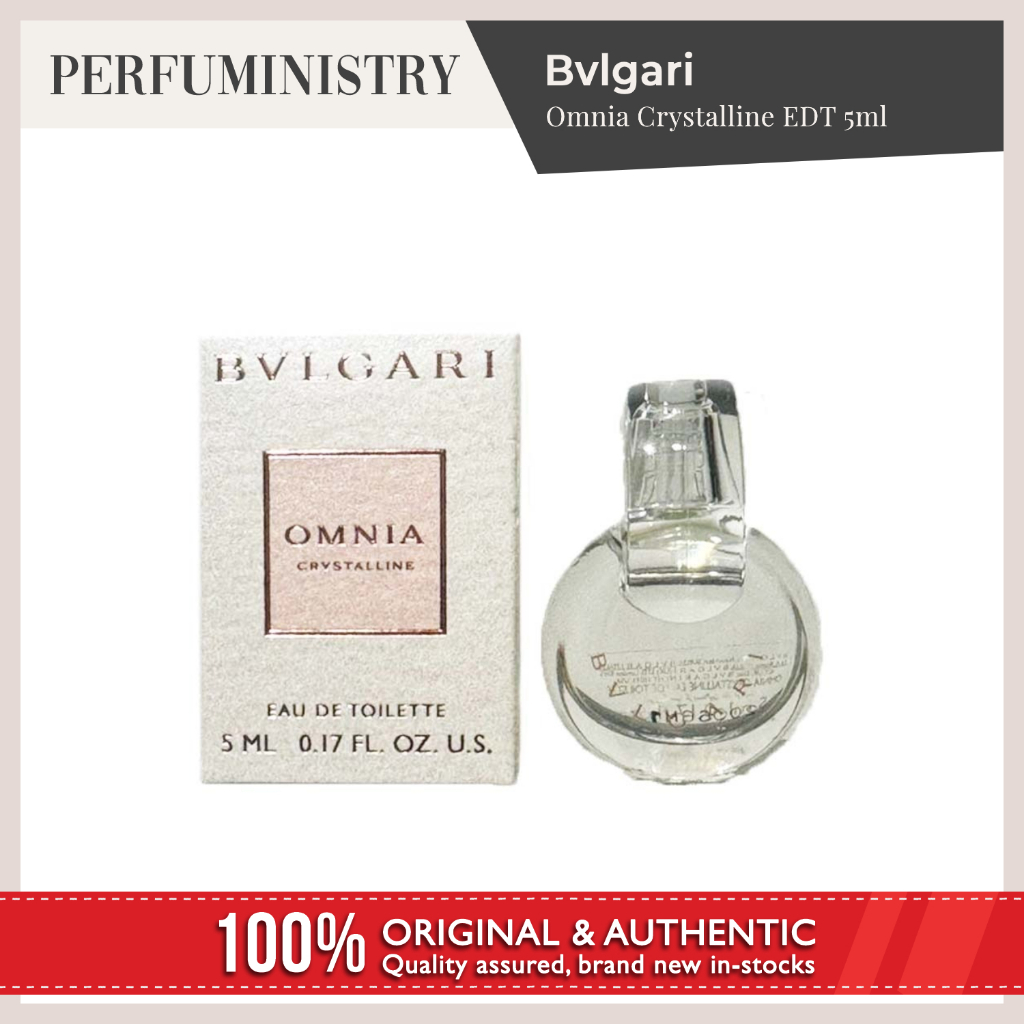 🇸🇬 [perfuministry] BVLGARI OMNIA CRYSTALLINE EDT 5ML FOR WOMEN MINIATURE (PERFUME / FRAGRANCE ...